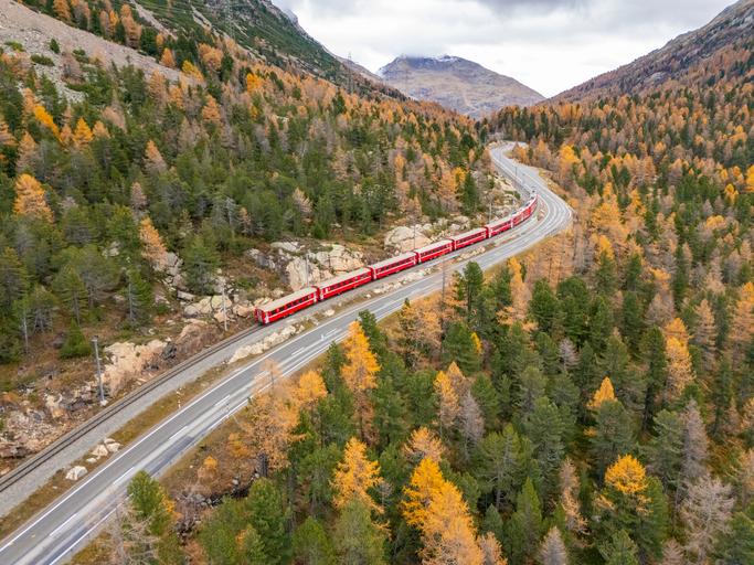 From Milan: St Moritz & Alps Day Trip with Bernina Red Train | TourBeez